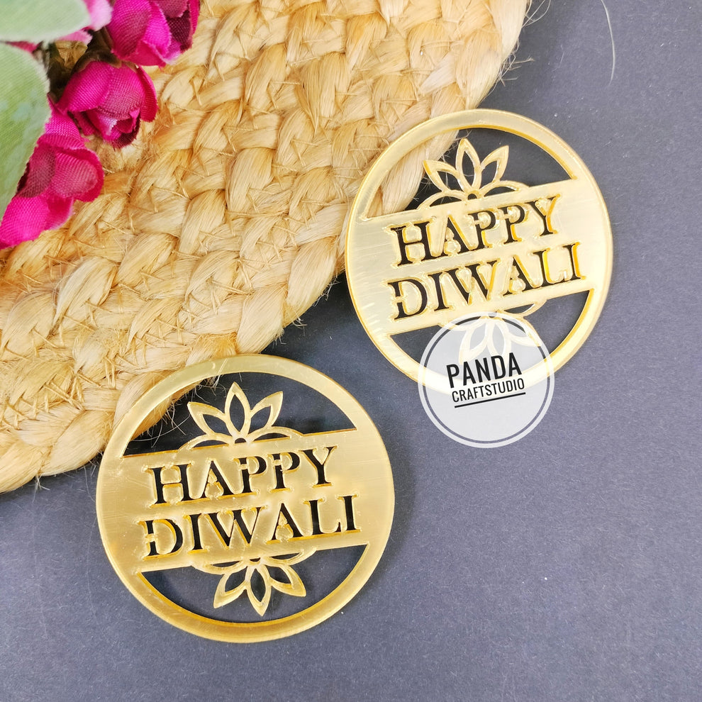 Happy Diwali round – PandaCraftStudio